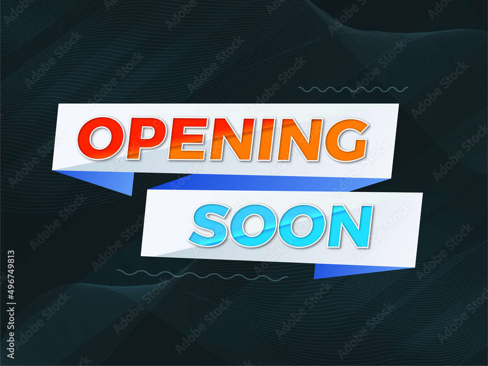 Opening Soon Banner Design Background Template with Editable Text ...