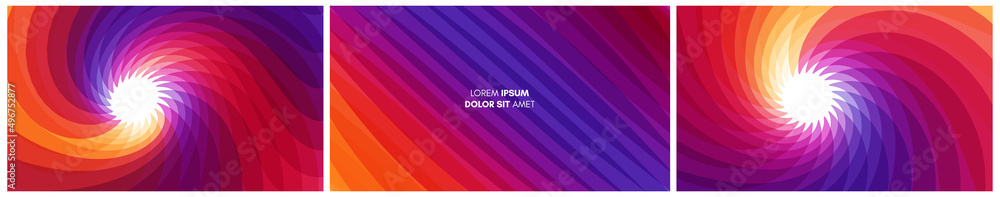 Abstract background with dynamic effect. Rotation and swirling movement ...