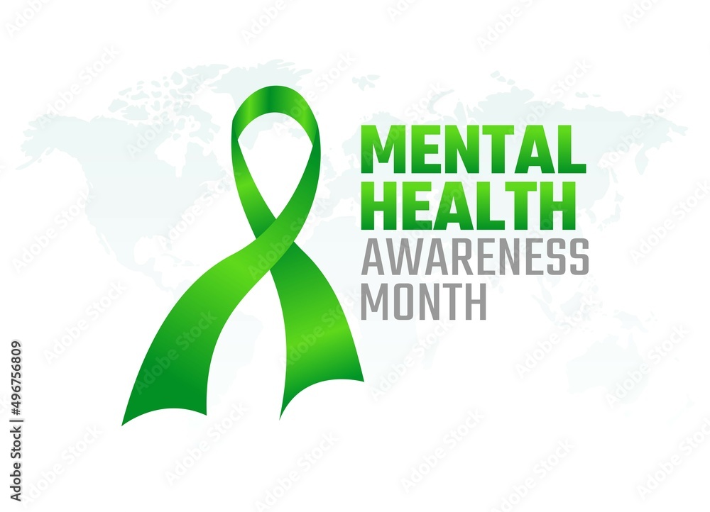 vector graphic of mental health awareness month good for mental health ...