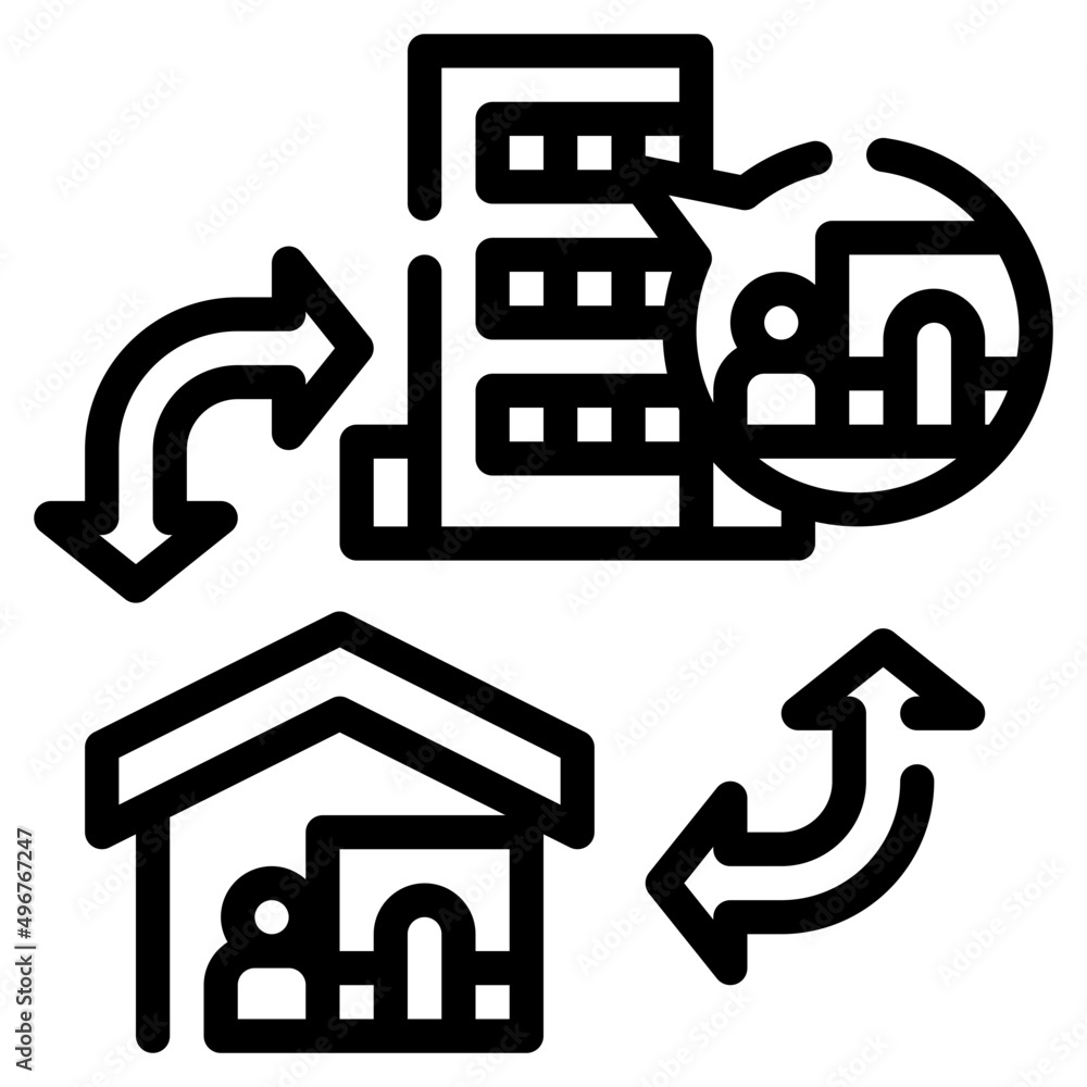 hybrid line icon Stock Vector | Adobe Stock