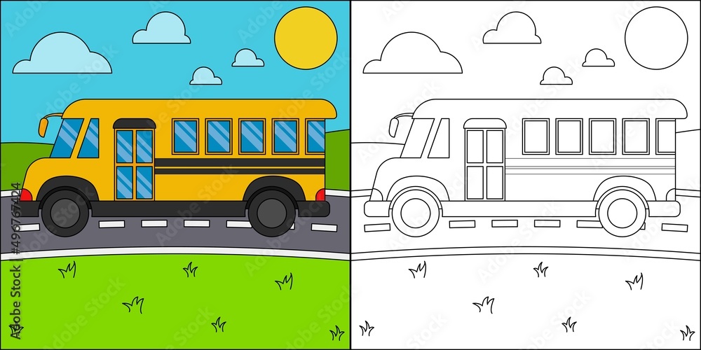 Highway Coloring Page