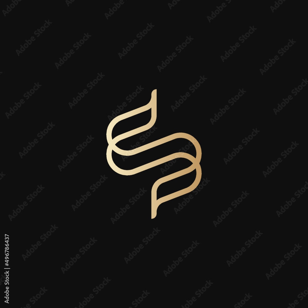 SS luxury logo Stock Vector | Adobe Stock