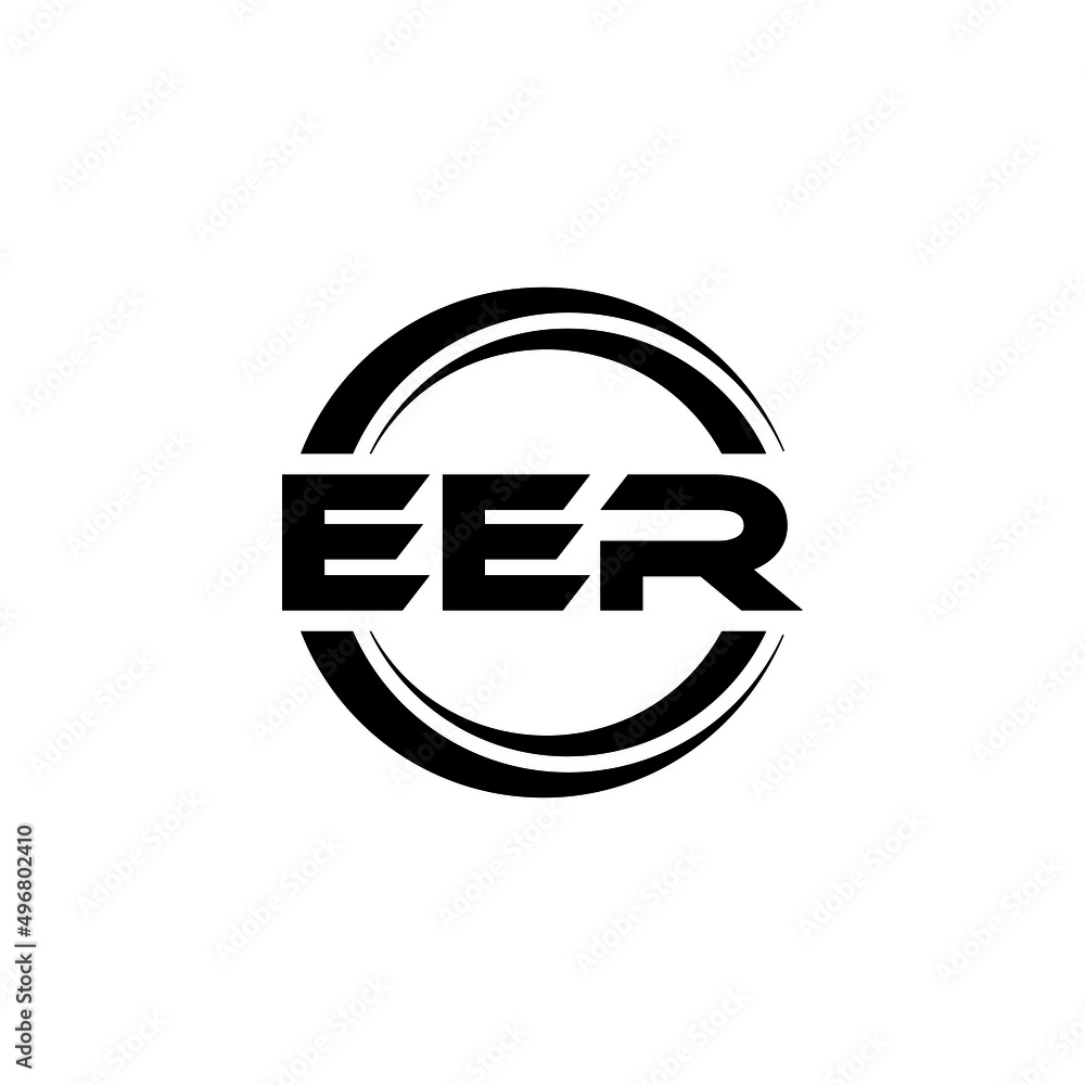 EER letter logo design with white background in illustrator, vector ...