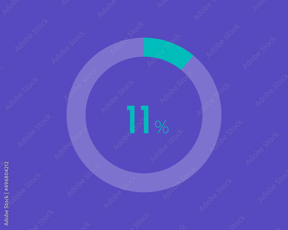 11 Percentage diagrams on blue color background HD, pie chart for Your ...