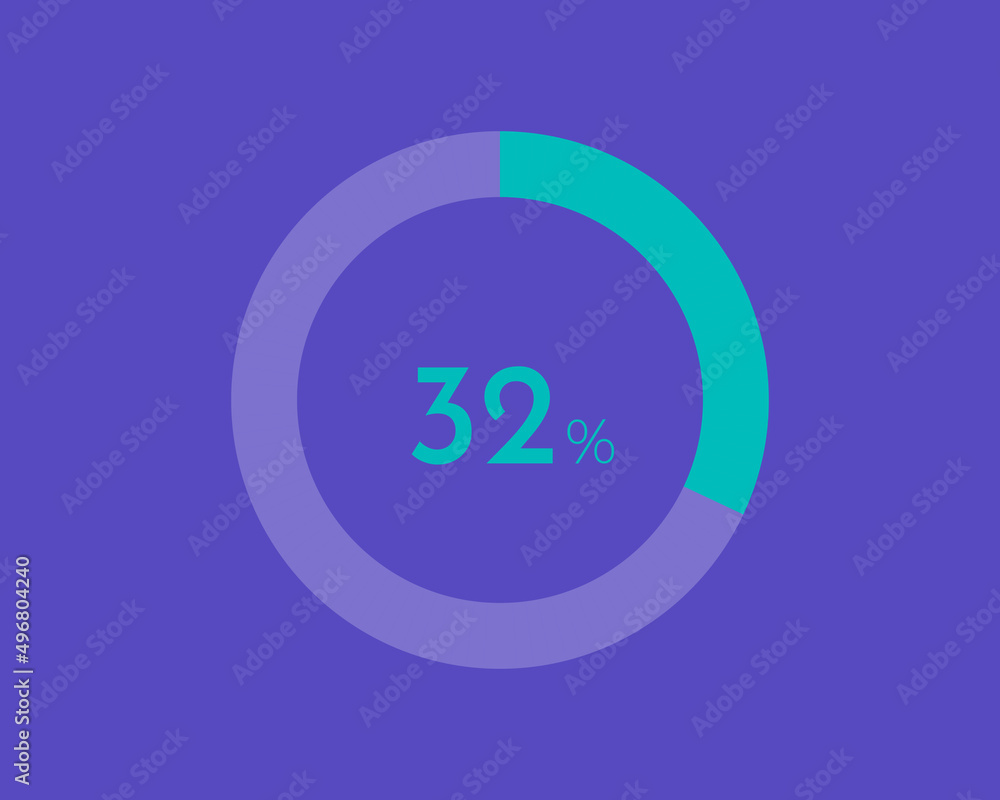 32 Percentage diagrams on blue color background HD, pie chart for Your ...