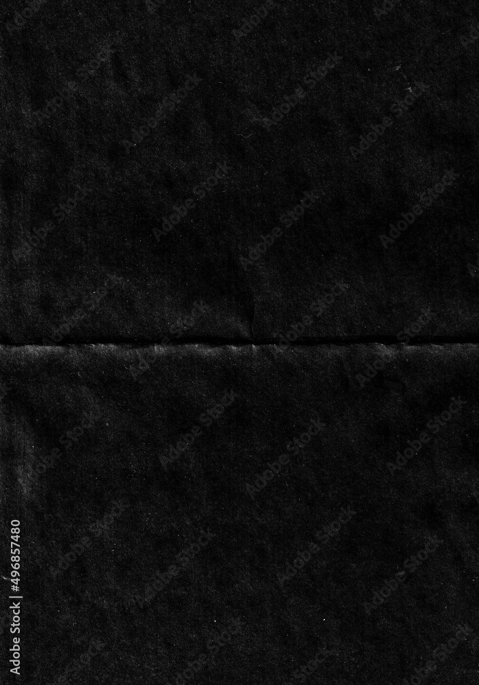 Old Folded Shabby Scratched A4 Paper Sheet Poster Mock Up. Grunge Rough ...