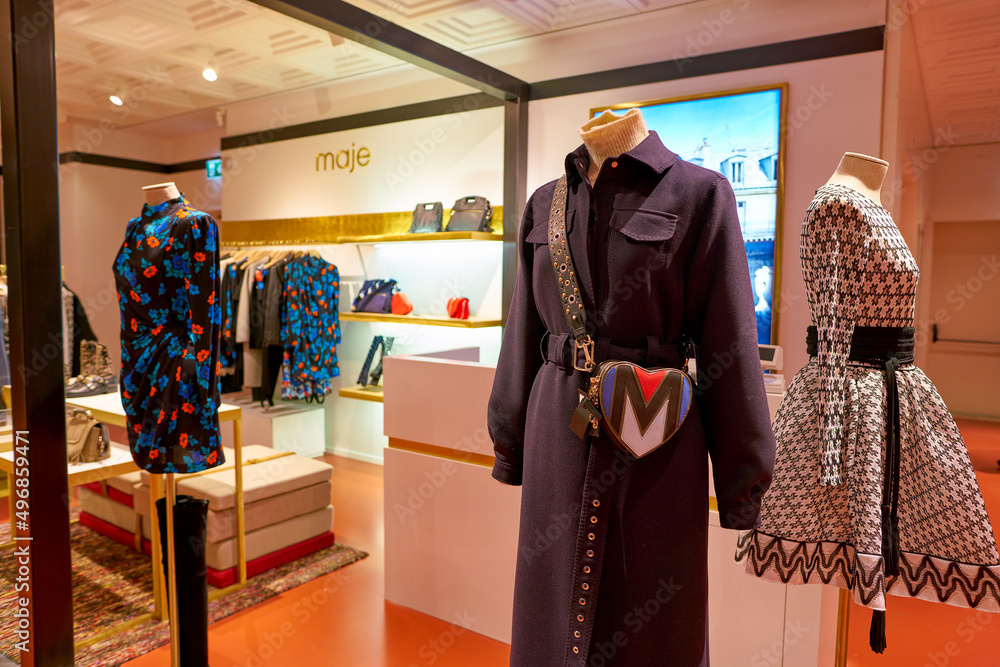 ROME, ITALY - CIRCA NOVEMBER, 2017: women's clothing on display at a ...