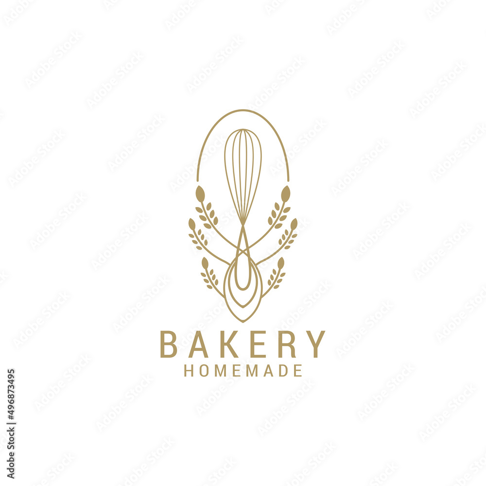 Bakery logo icon design template flat vector Premium Vector Stock ...