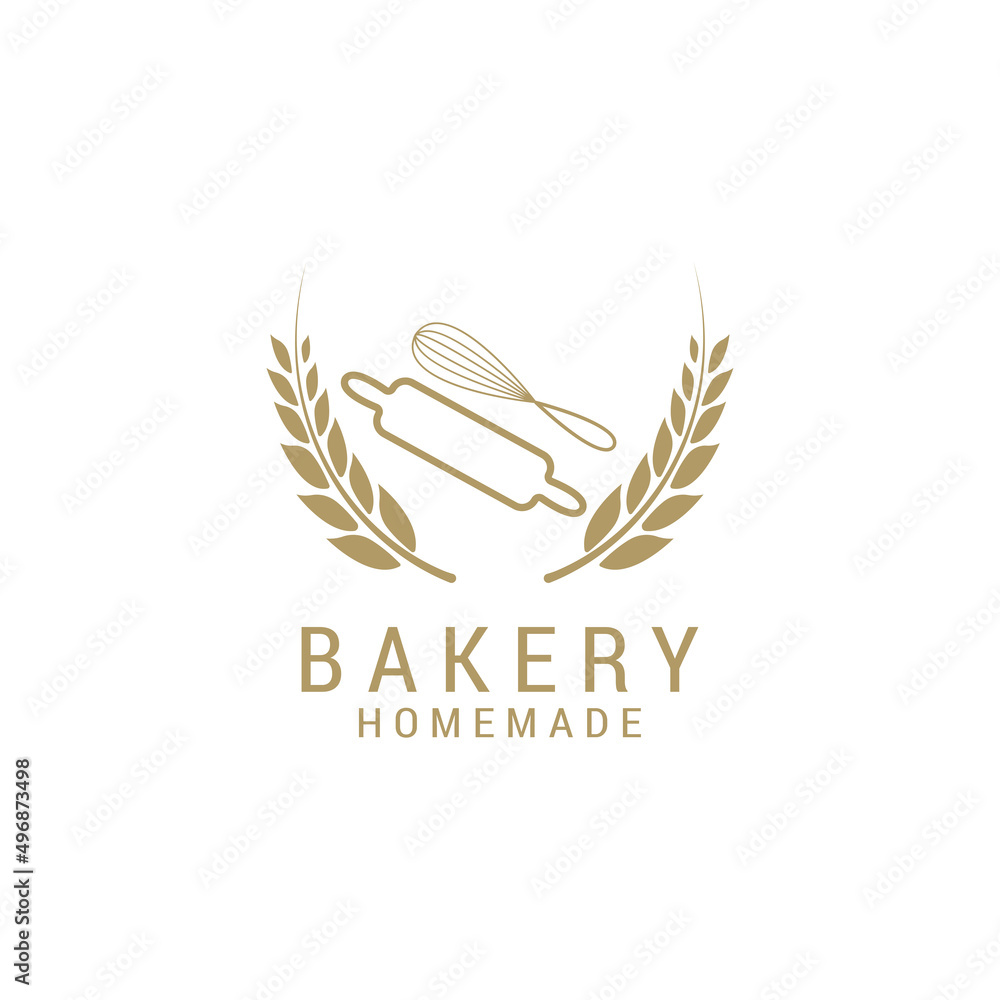 Bakery logo icon design template flat vector Premium Vector Stock ...