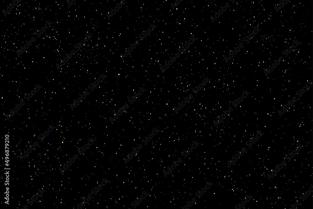 Black night sky with stars space background. Vector Stock Vector ...