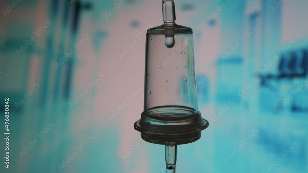 Dropper Infusion System. Sequence of Intravenous Drip Injections in the ...