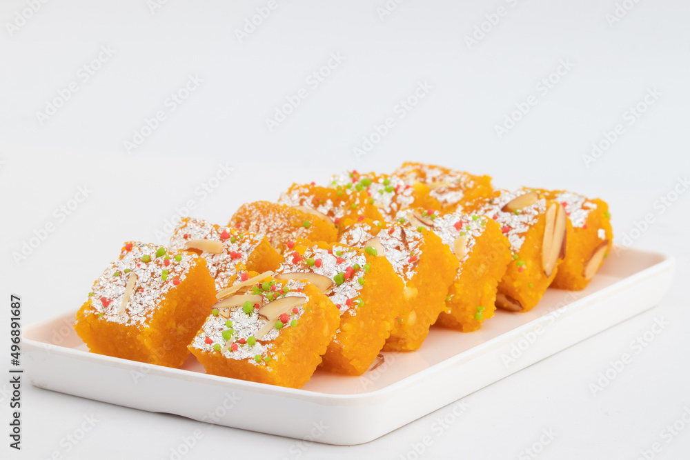 Moti Pak Mithai Also Called Boondi Or Bundi Pak Barfi, Motipak Burfi Is ...