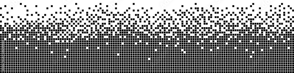 Pixel black and white background Stock Vector | Adobe Stock