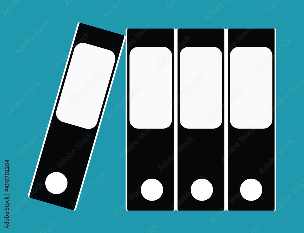 black documents files icon on blue Stock Illustration | Adobe Stock