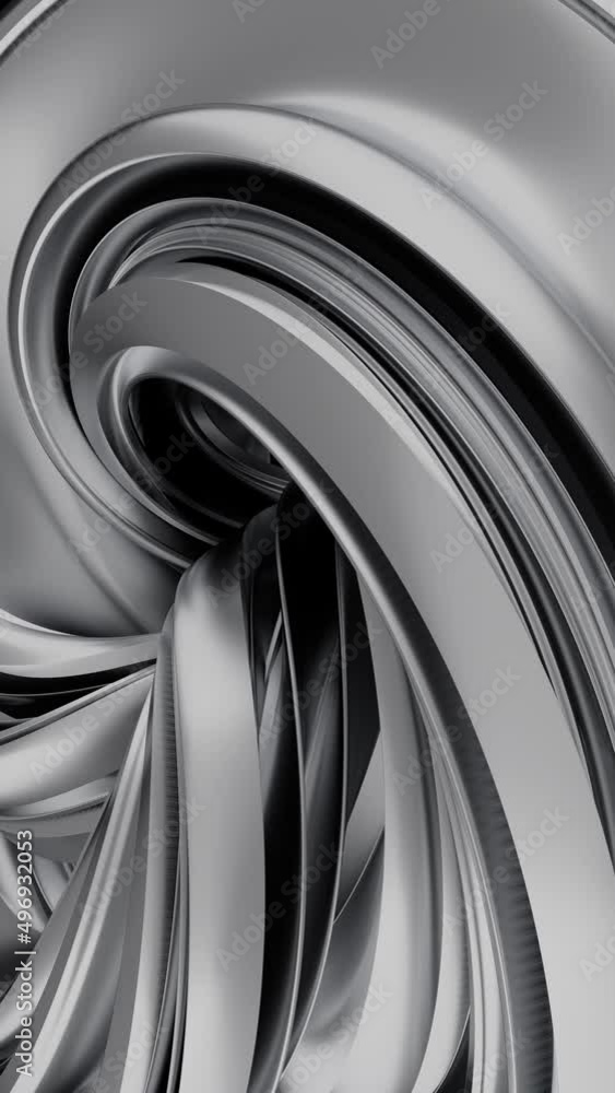 Abstract Metallic Silver Formation Background Loop Stock Video | Adobe ...