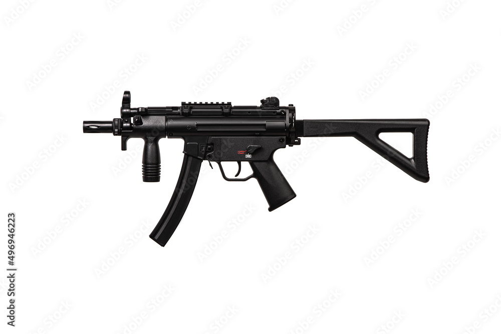 Air submachine gun. Modern pneumatic weapon for air soft, sports and ...
