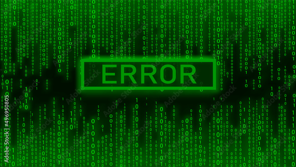 Matrix on vector background. Binary code. Green falling numbers on a ...