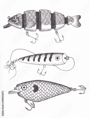 Fishing Lure Drawing