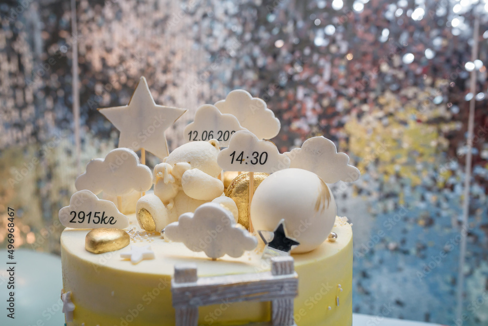 Upper Part Of Birthday Cake For 1 Year Old Boy Clouds Stars Toppers upper-part-of-birthday-cake-for-1-year-old-boy-clouds-stars-toppers