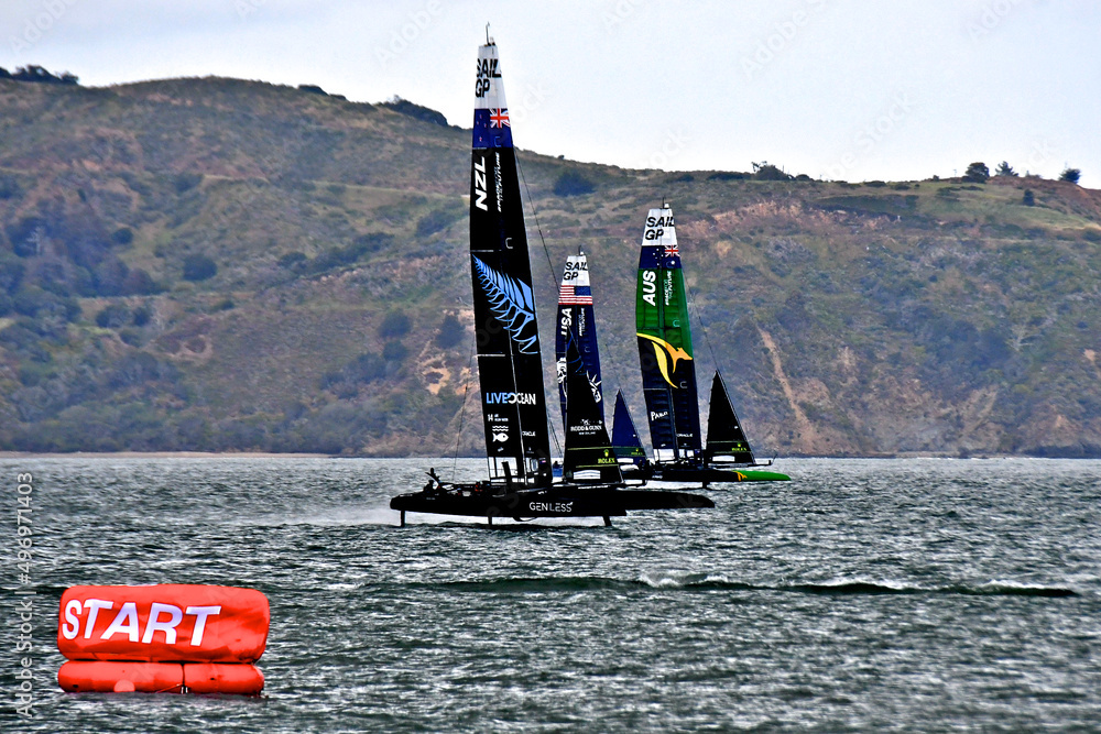 New Zealand, Australia & USA, San Francisco Bay 2022. SAIL GP is a ...