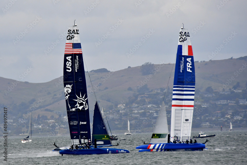 France, USA, San Francisco Bay 2022. SAIL GP is a global championship ...