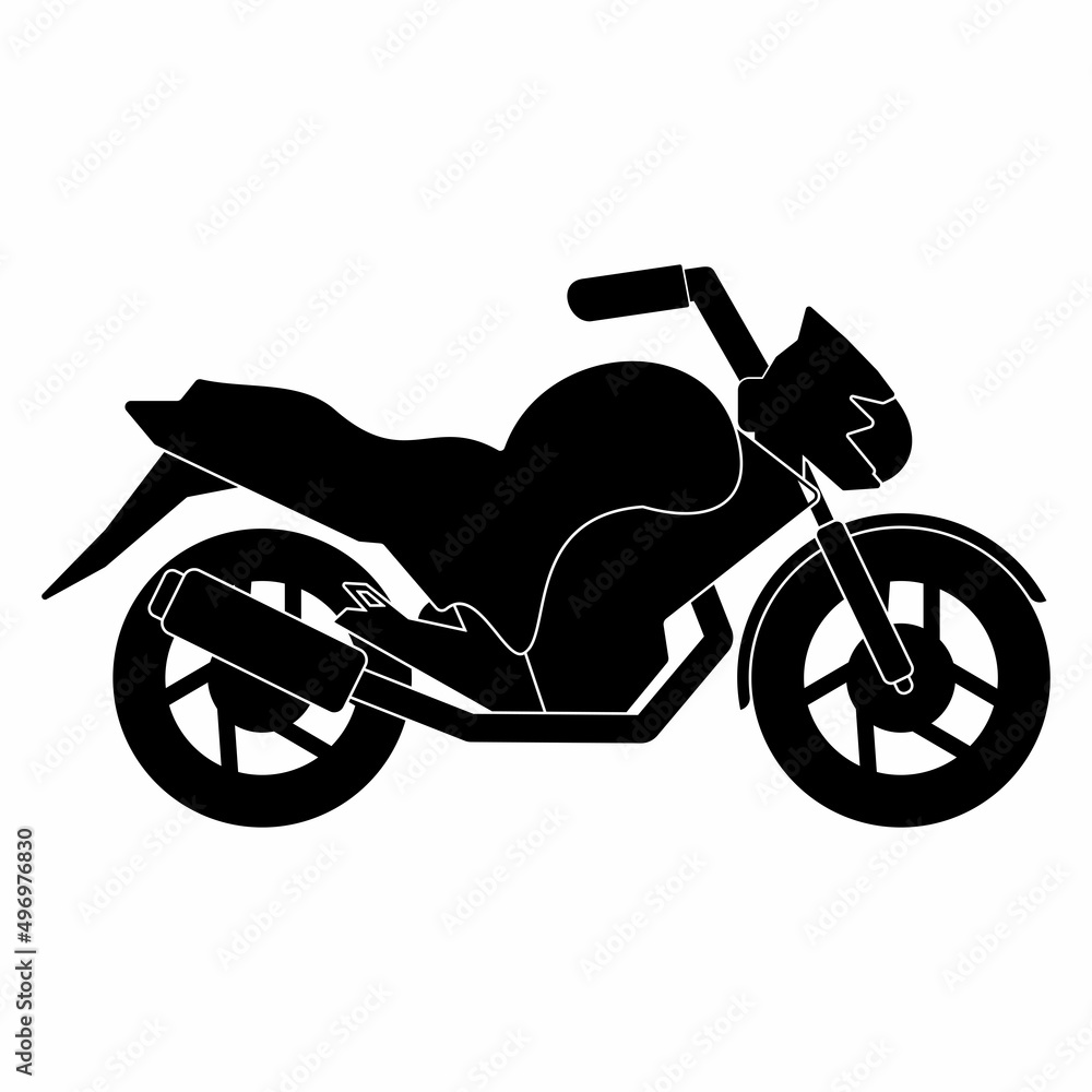 motorcycle icon set, motorcycle vector set sign symbol of ...
