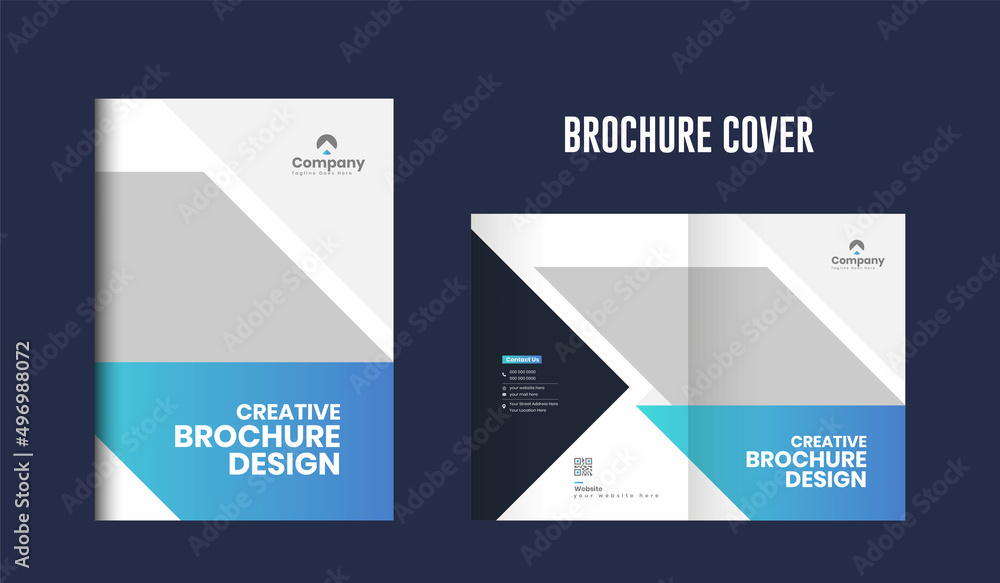 Business Brochure Cover Page Design Brochure Design Template Design