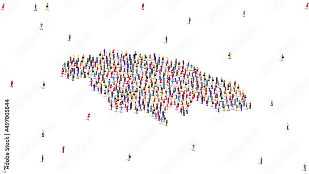 Jamaica Map A large group of people form to create a Jamaican map. 4K ...