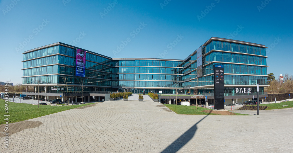 The Miro new office building in the north part of Bucharest ...