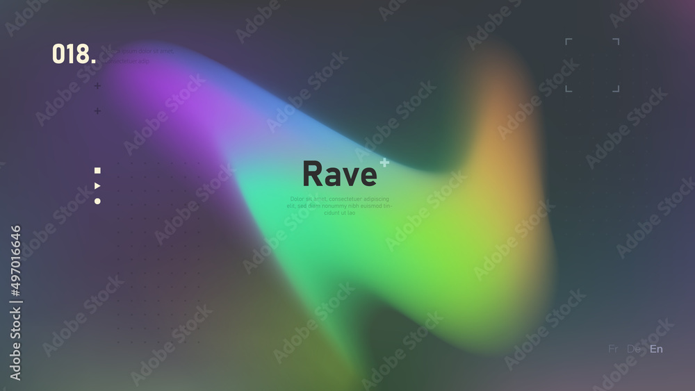 Rave culture contemporaty background design. Wallpaper in trendy retro ...