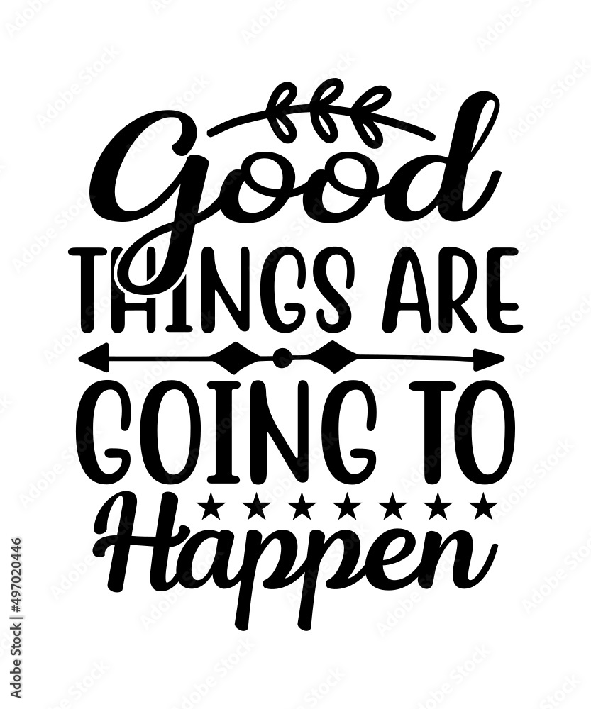 Positive Quotes SVG Bundle, Hand-lettered Quotes svg, Happy Svg ...