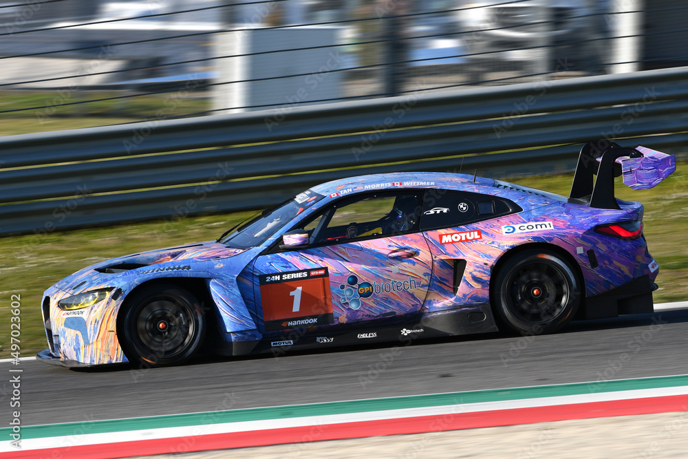 Scarperia, 24 March 2022: BMW M4 GT3 of Team ST Racing driven by ...