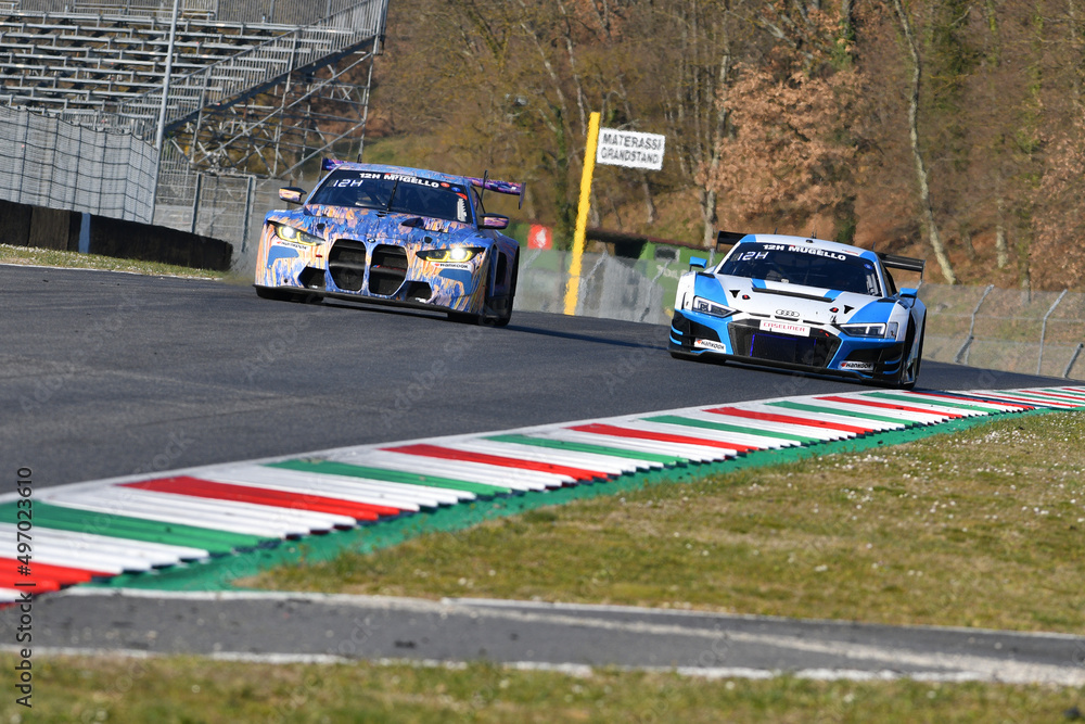 Scarperia, 24 March 2022: BMW M4 GT3 of Team ST Racing driven by ...