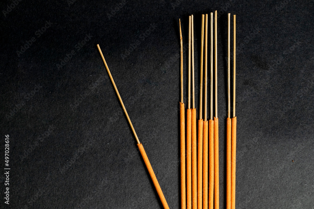 Agarbatti with black background Stock Photo | Adobe Stock