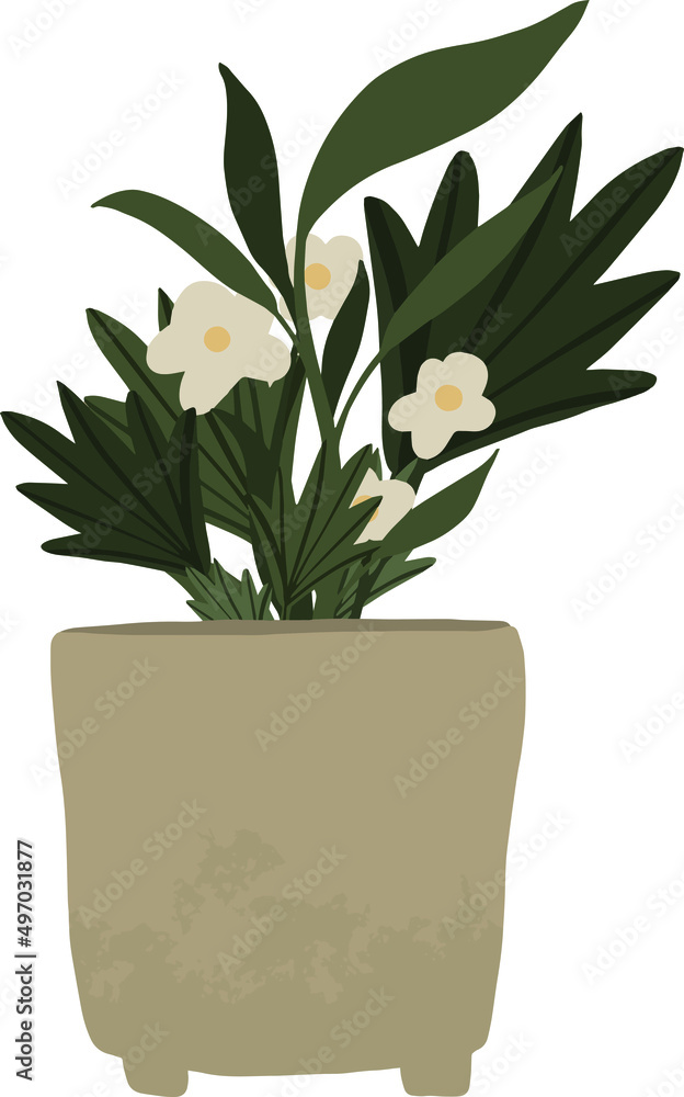 Botanical Bohemian Elements, Boho Vector Clip Art, Plant illustration ...