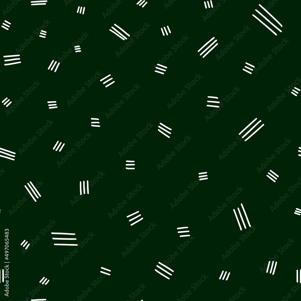 Dark gree triple dashes pattern. The print is well suited for textiles ...