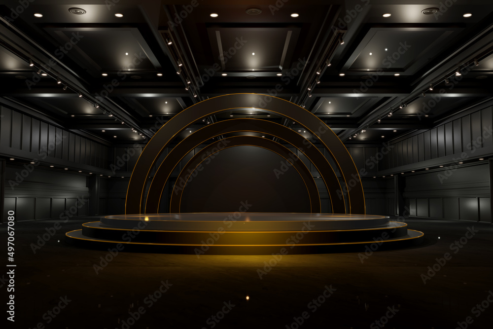 Empty stage Design for mockup and Corporate identity,Display.Platform ...