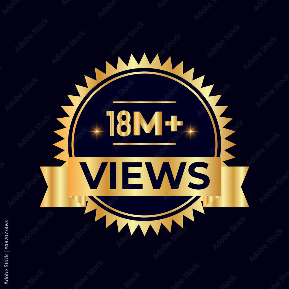 18-million-plus-views-vector-18-million-followers-template-design-for
