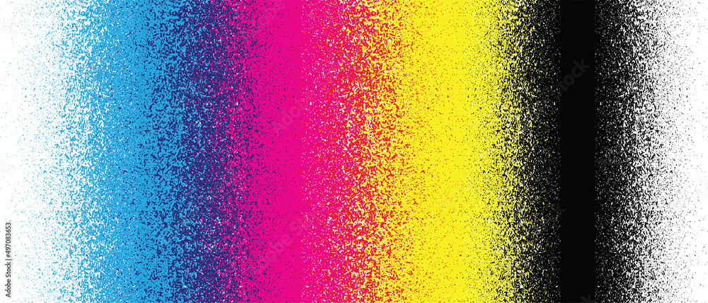 Cyan Magenta Yellow Black Dots
