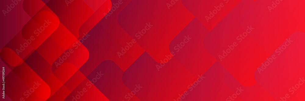 Abstract red web banner design. Header, landing page web design ...