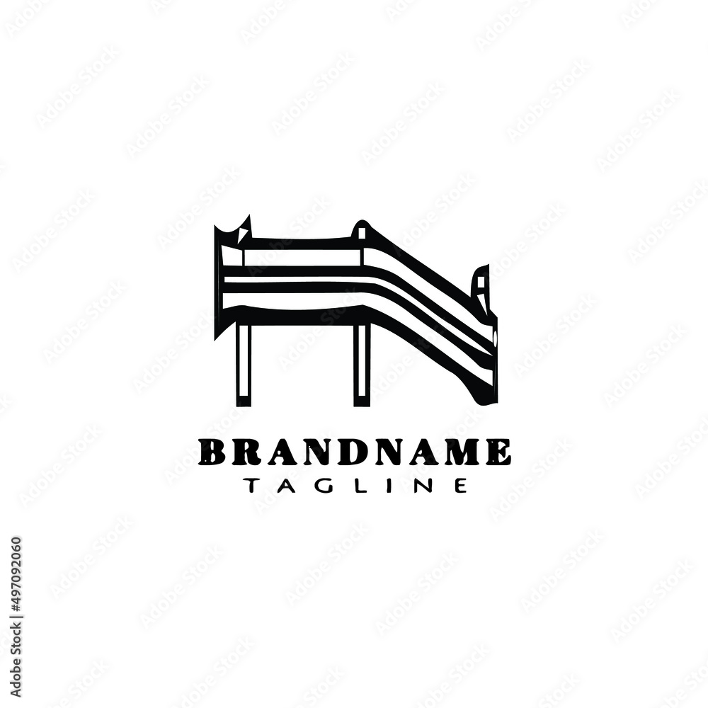 guardrail logo icon design template black isolated vector illustration ...