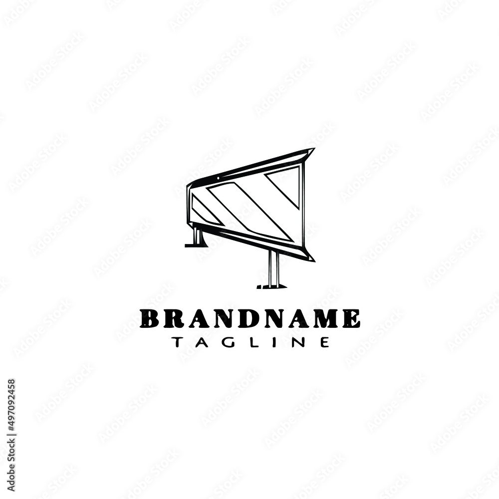 guardrail logo icon design template black isolated vector illustration ...