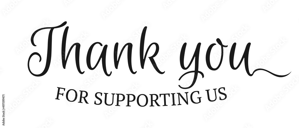 Thank you for supporting us gratitude quote. Words of appreciation ...