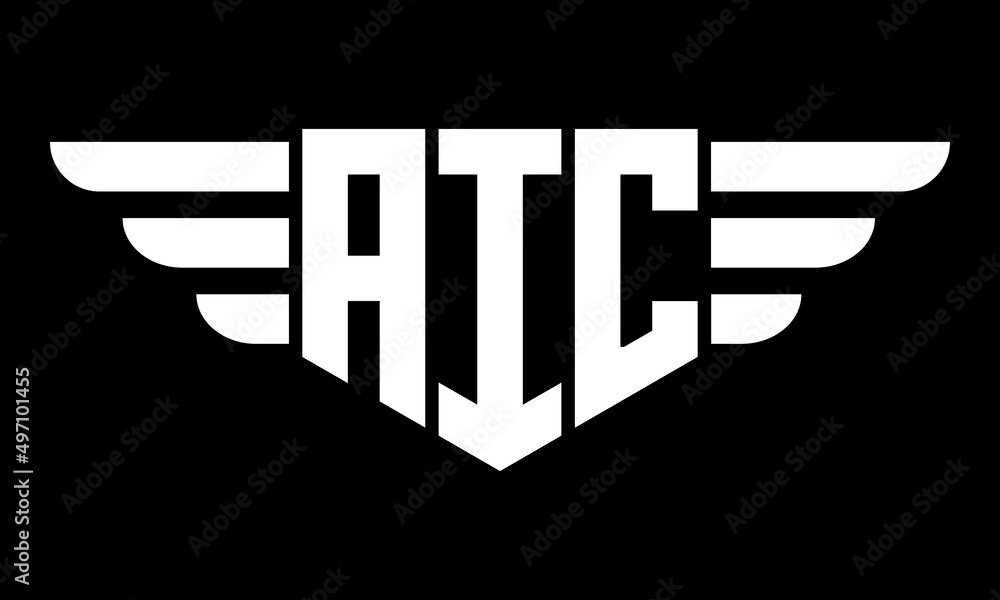 AIC geometric logo design vector template | monogram logo | abstract ...