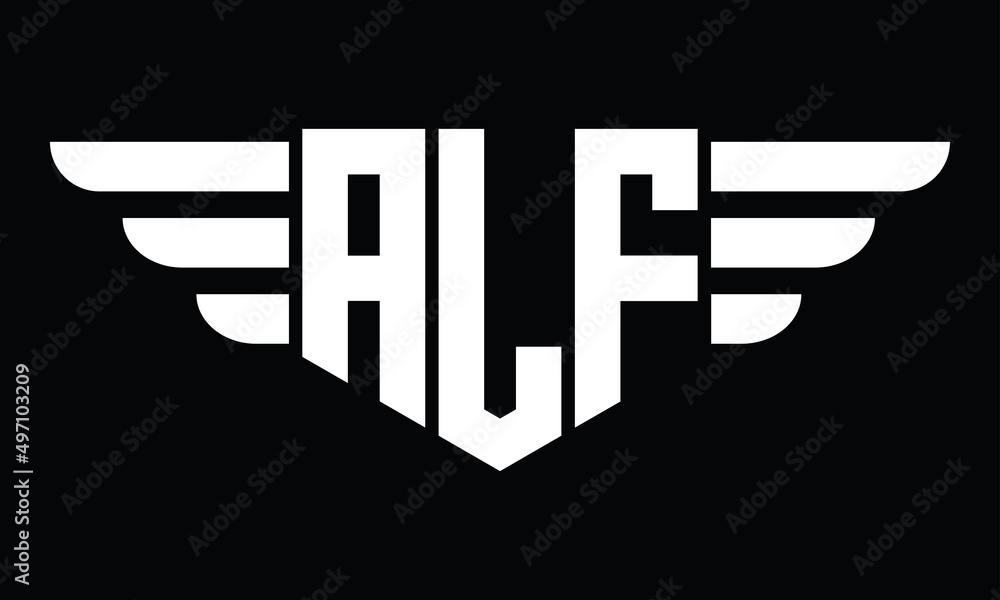 ALF geometric logo design vector template | monogram logo | abstract ...