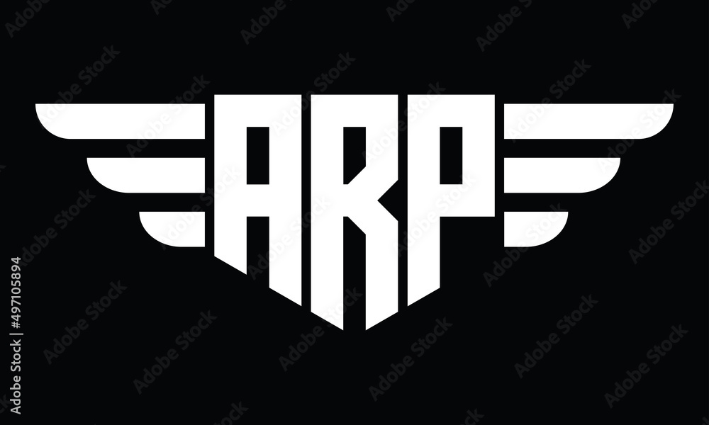 ARP geometric logo design vector template | monogram logo | abstract ...
