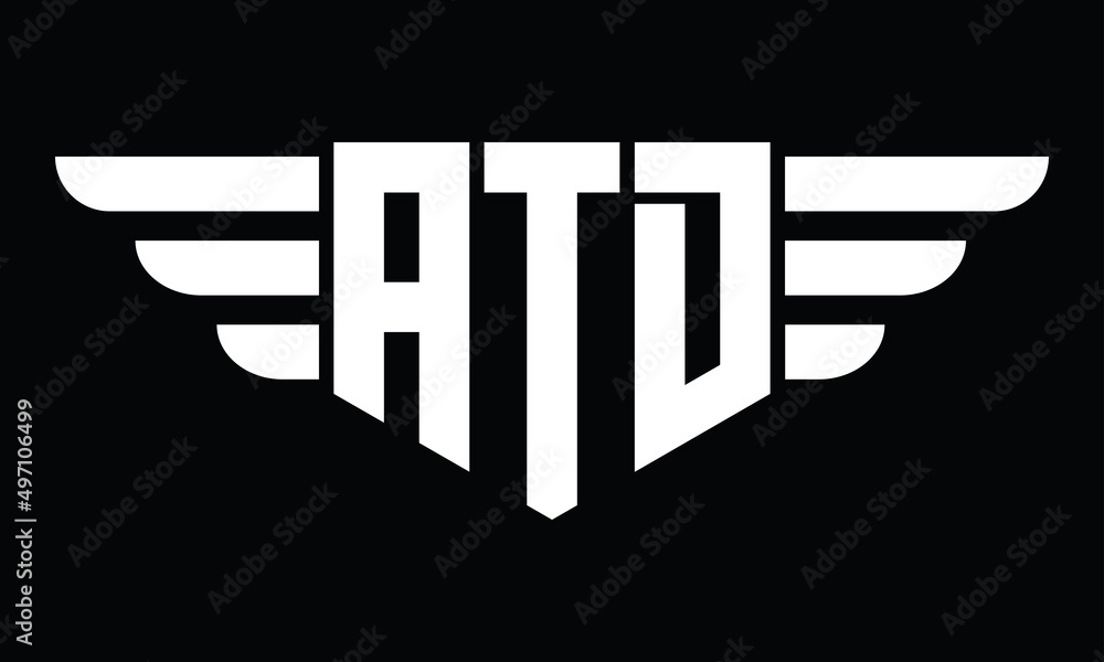 ATD geometric logo design vector template | monogram logo | abstract ...