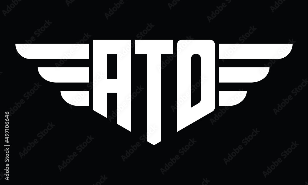 ATO geometric logo design vector template | monogram logo | abstract ...