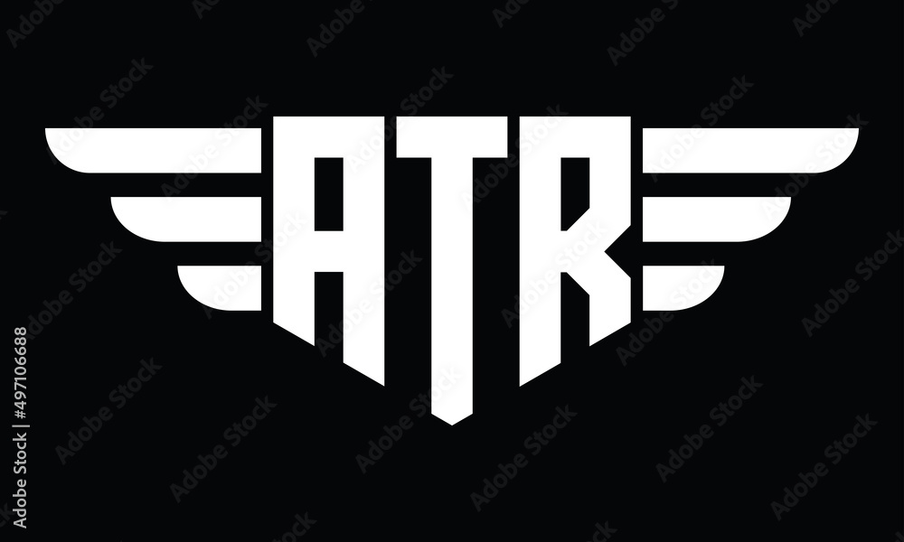 ATR geometric logo design vector template | monogram logo | abstract ...