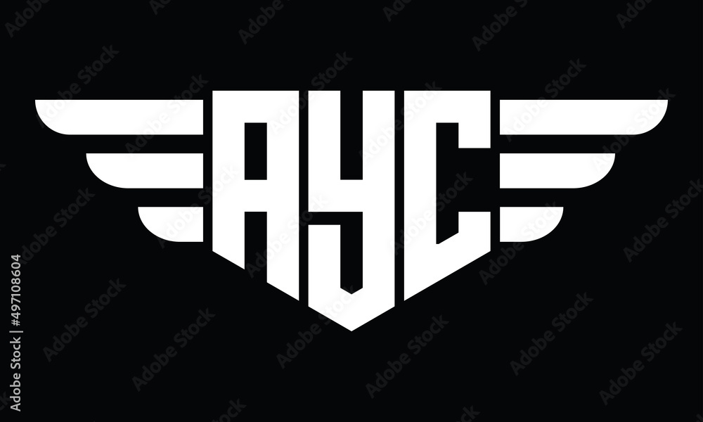 AYC geometric logo design vector template | monogram logo | abstract ...